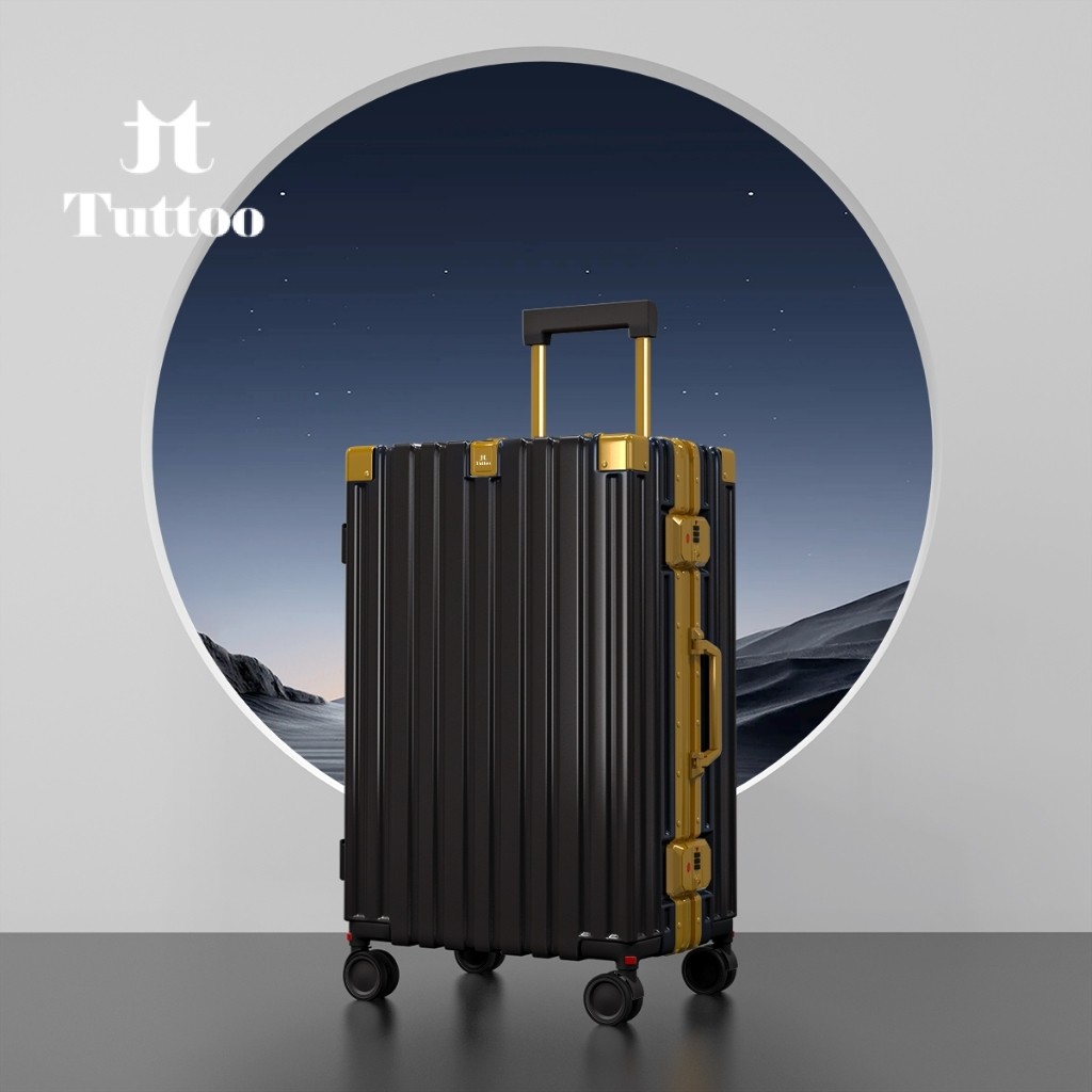 Jual Tuttoo Koper 24 inch TSA Lock Tahan Banting Roda 4 Putar ...
