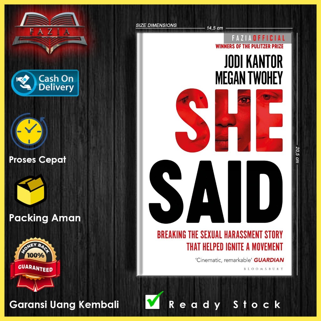 Jual She Said by Jodi Kantor (English/Indonesia) | Shopee Indonesia