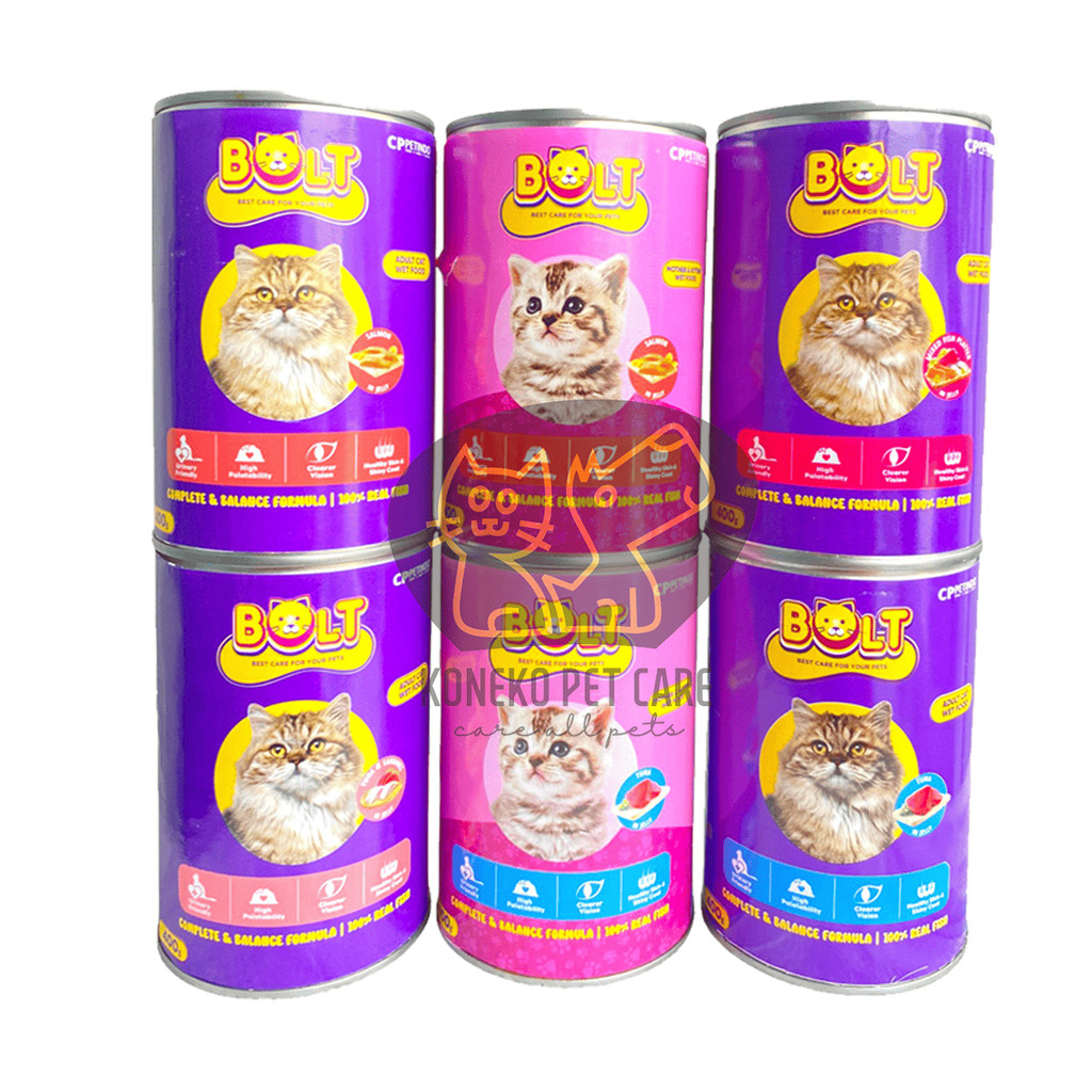 Jual bolt kaleng 400g wet food all varian | Shopee Indonesia