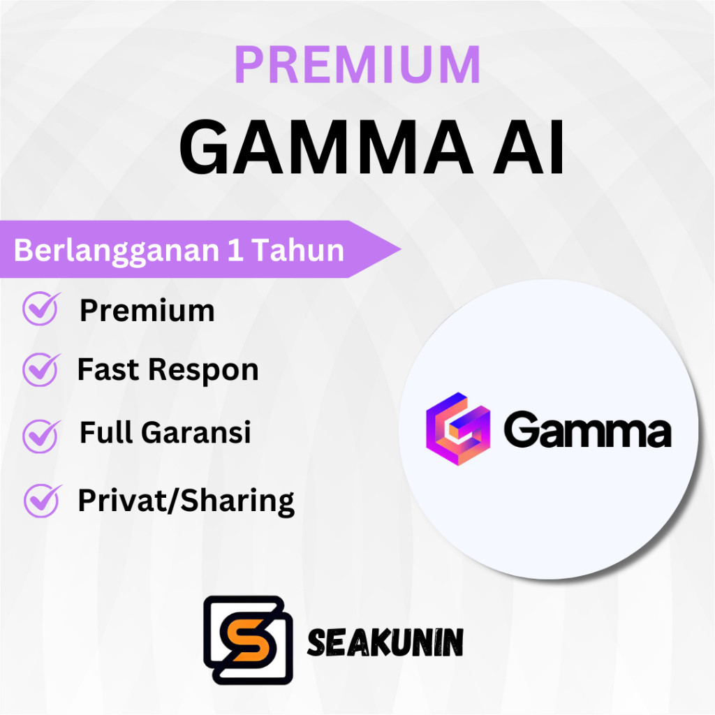 Jual Gamma App Ai Premium 1 Tahun Bergaransi | Shopee Indonesia