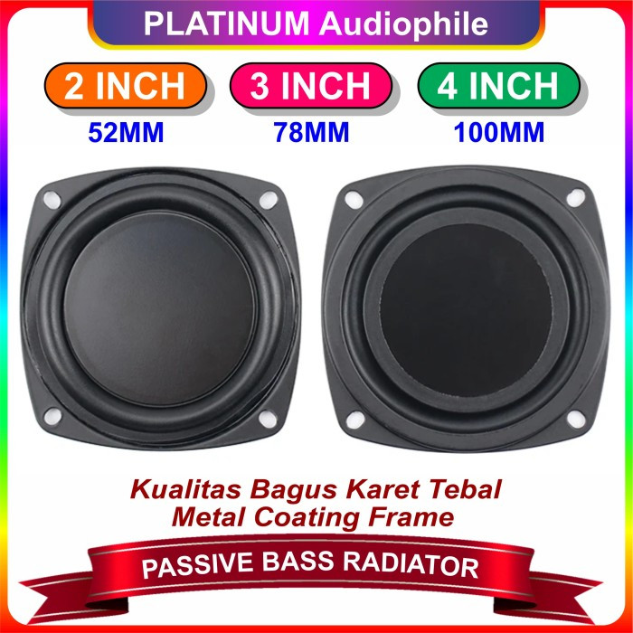 Jual Passive Bass Radiator 2 inch 3 inch 4 inch DIY Pasif Radiator ...