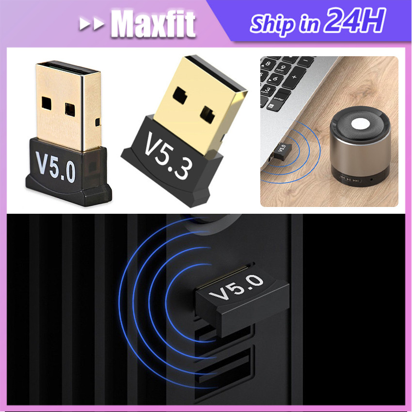 Jual USB Bluetooth dongle 5.3 5.0 Bluetooth Wireless Receiver PC Laptop ...