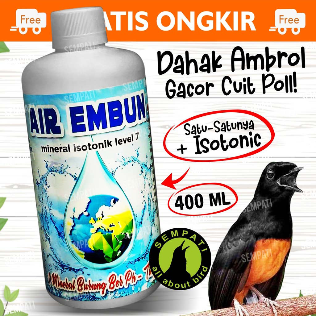 Jual SEMPATI Air Embun Mineral Isotonik Level 7 400 Ml Air Minum Burung ...