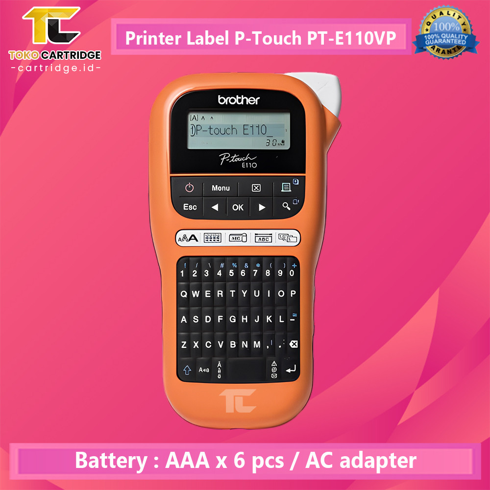 Jual Printer Brother Portable PT E110VP Electrical Model Handheld ...