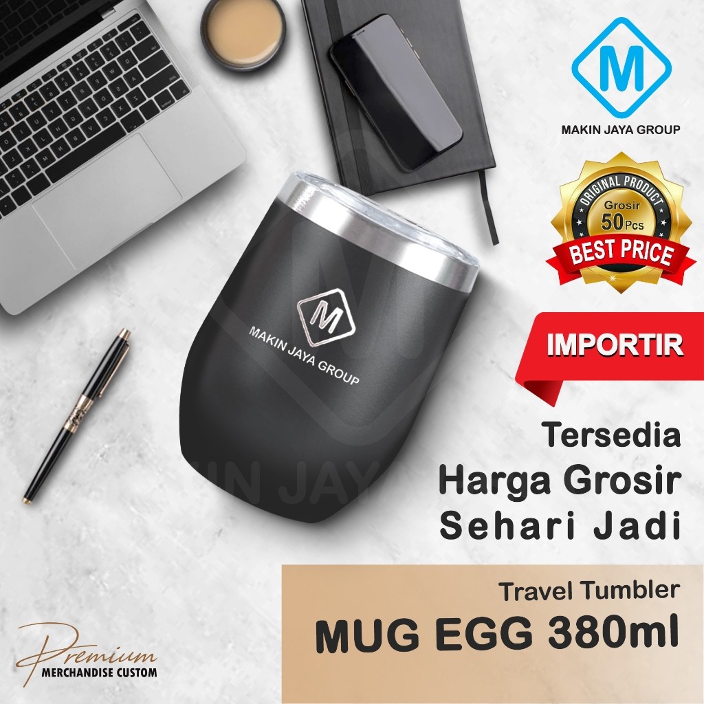 Jual Coffee Stainless Mug Cupapi Mug Telur Custom Gelas Kopi Laser ...