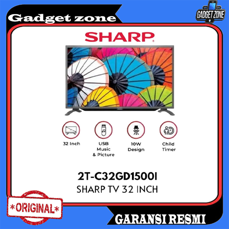 Jual TV LED sharp 32 Inch HD 32DC/32GD01 sudah Digital garansi resmi ...