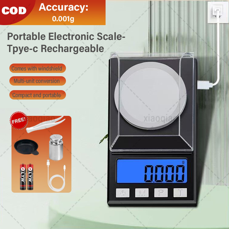 Jual Timbangan Digital 0.001 gram USB Charge 100g Timbangan Emas ...
