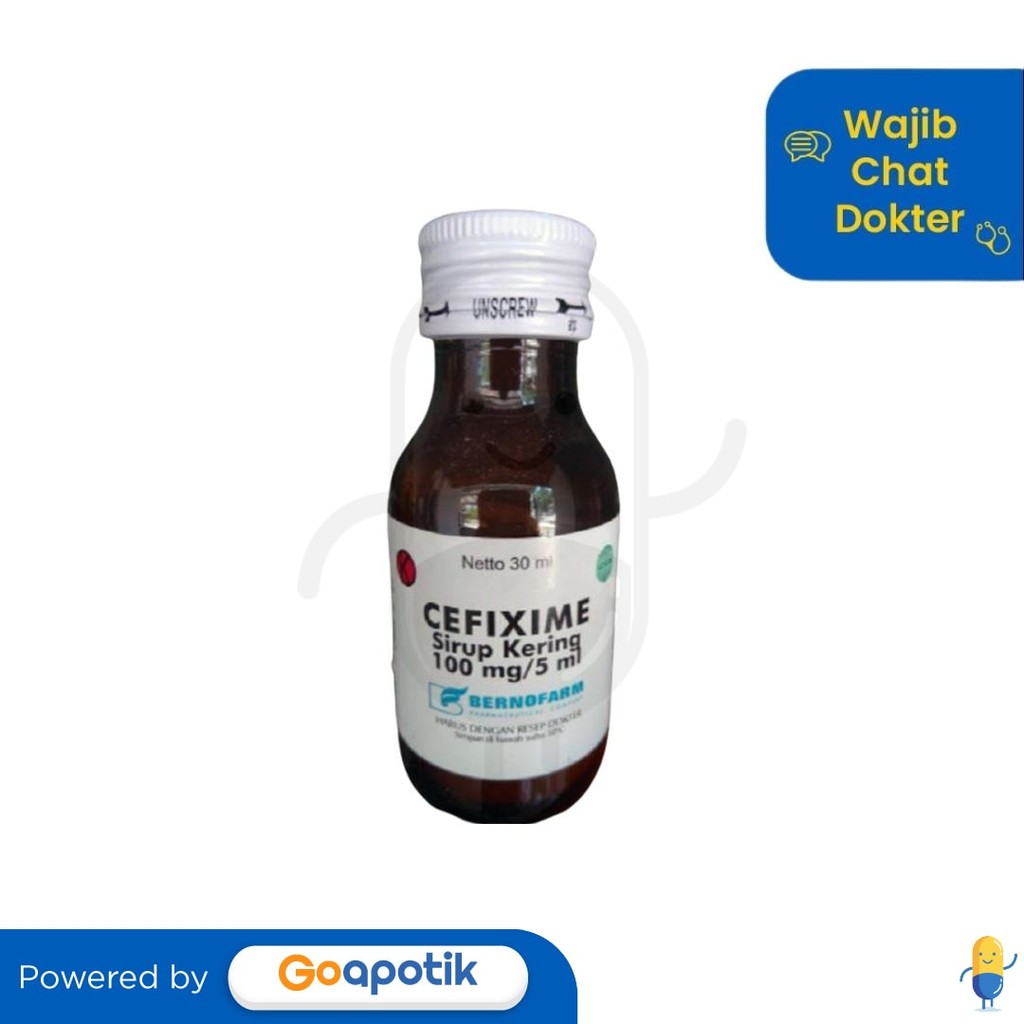 Jual Cefixime Trihydrate Bernofarm 100 Mg/5 Ml Dry Syrup 30 Ml | Shopee ...