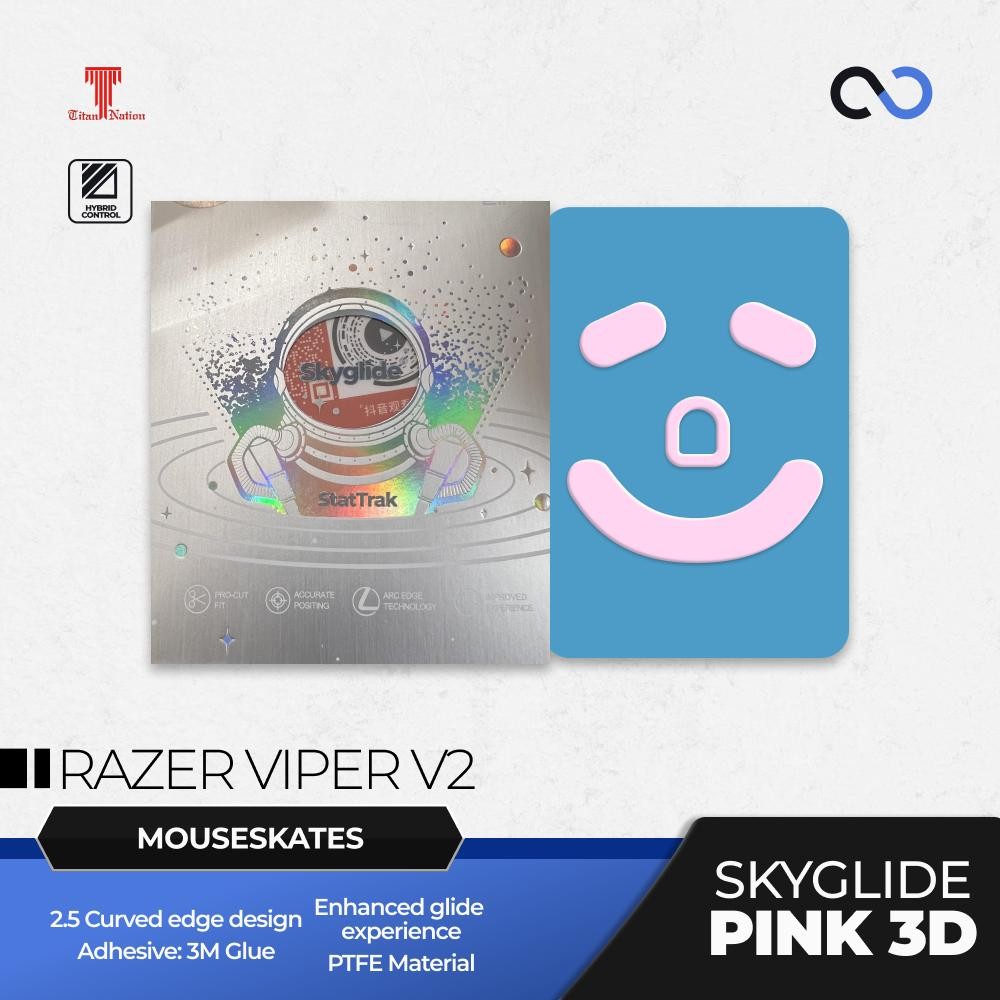 Jual Skyglide StatTrak Pink 3D Viper V2 Pro Gaming Mouse Feet / Mouse ...