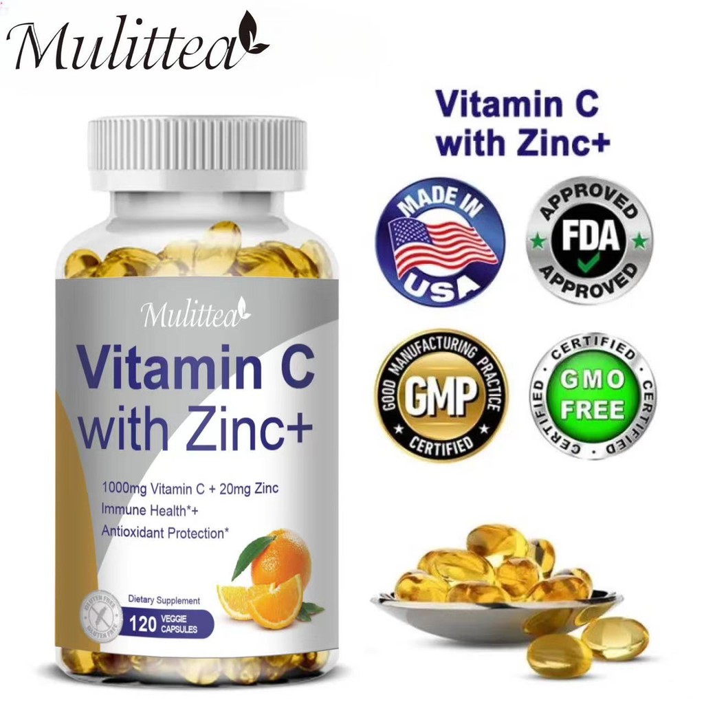 Jual Mulittea Vitamin C With Zinc Vitamin C 1000mg And Zinc 20mg for ...