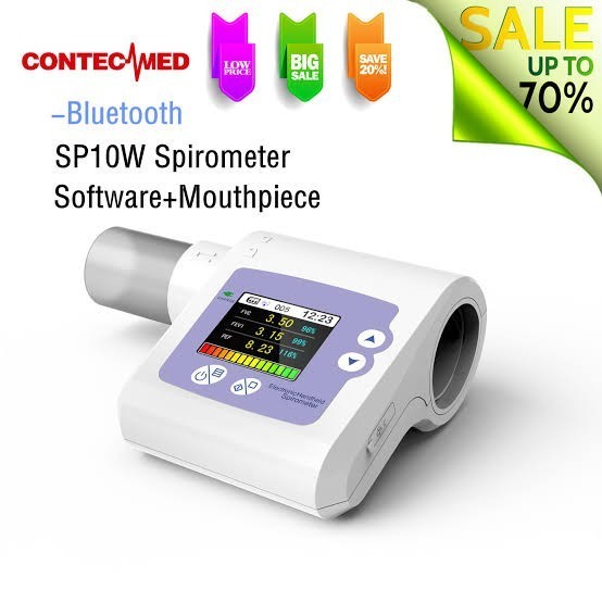 Jual Contec SP10W Bluetooth Digital Spirometer Lung Breathing ...