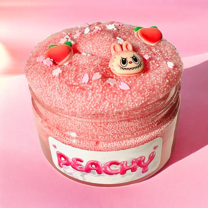 Jual ZENIN Peachy Labubu Microfloam Slime | Shopee Indonesia