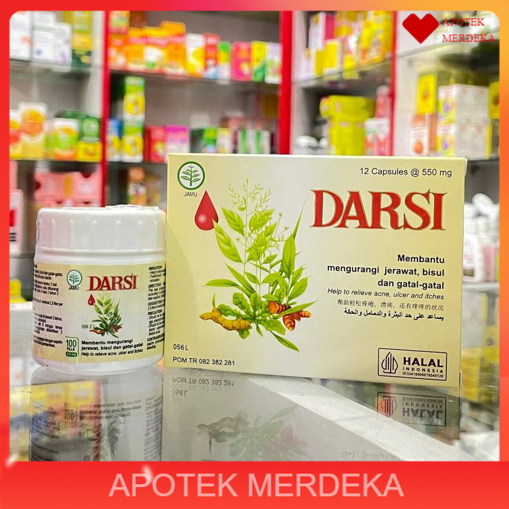 Jual DARSI - Mengobati Jerawat Bisul dan Gatal | Darsi Botol Darsi Box ...