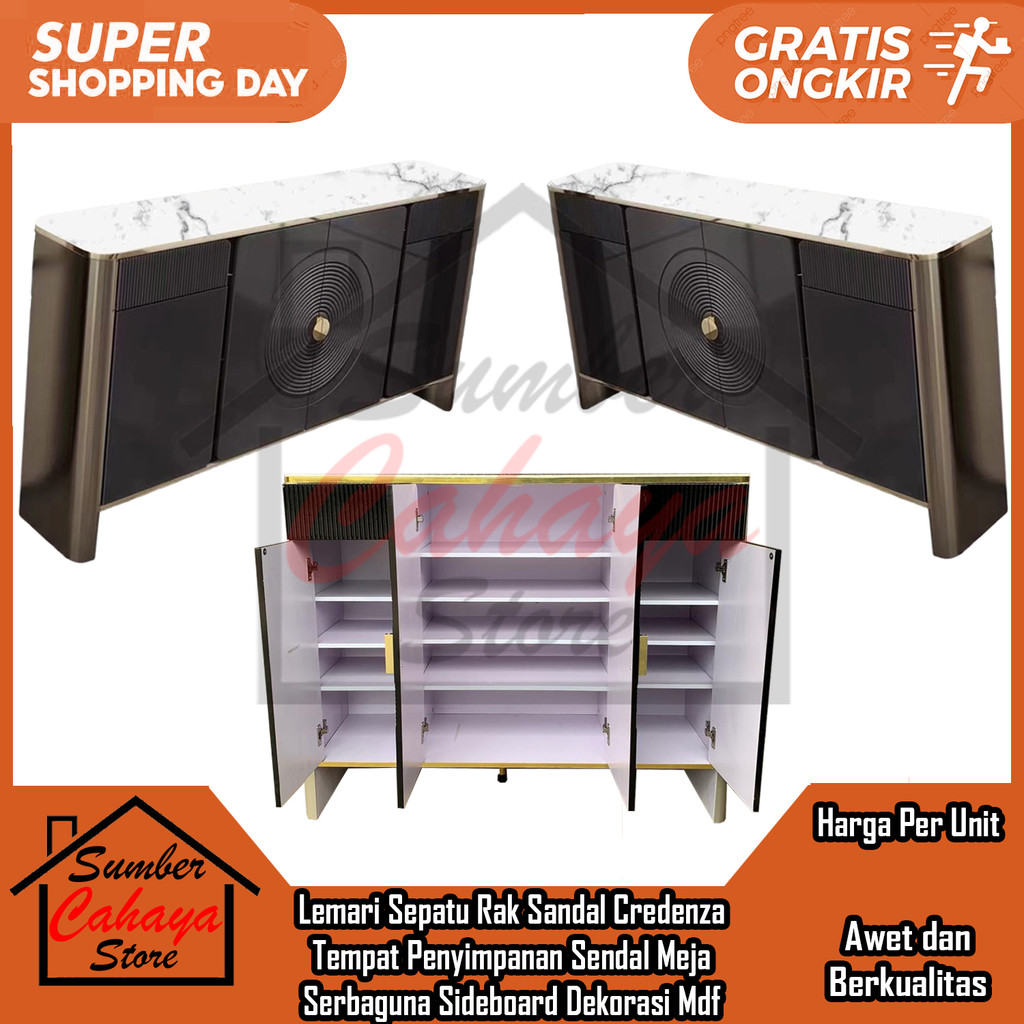 Jual [Instant] Lemari Sepatu Rak Sandal Credenza Tempat Penyimpanan ...
