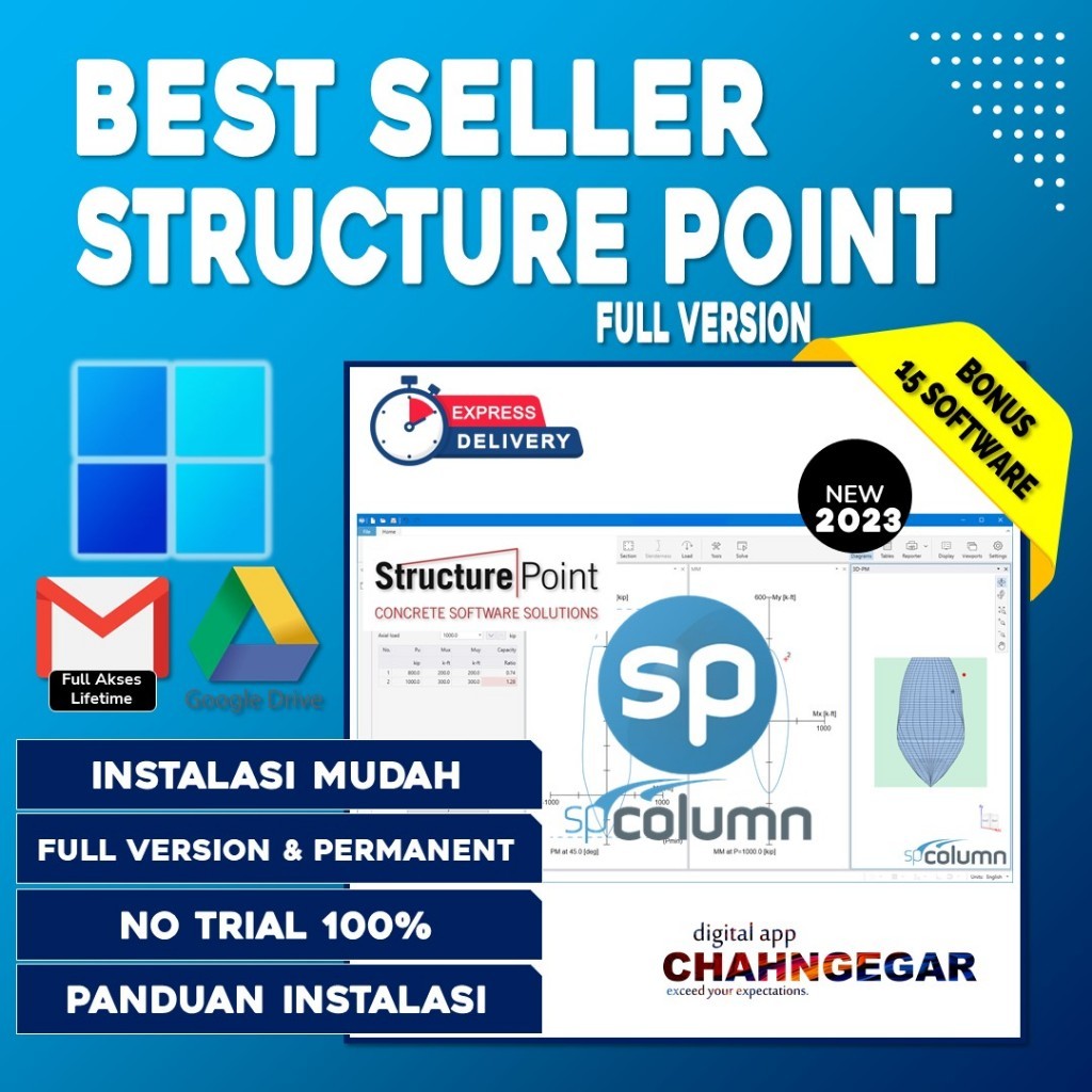 Jual StructurePoint spColumn 10 (2023) Full Version Software Analisis ...
