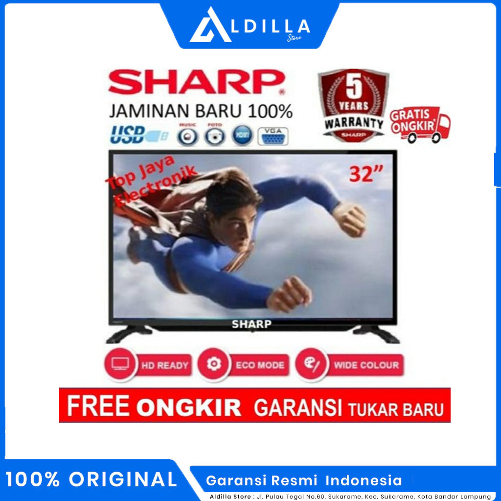Jual LED TV SHARP 32 EG ANDROID BARU BERGARANSI RESMI | Shopee Indonesia