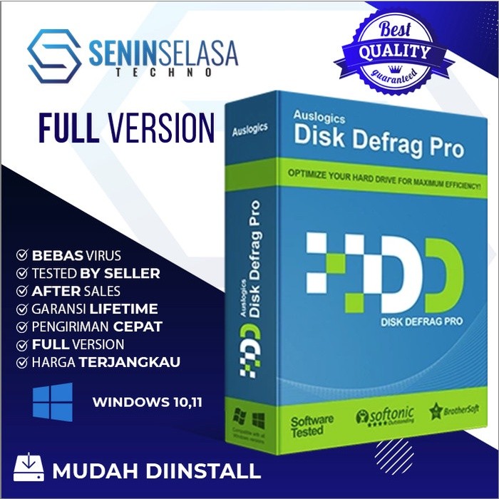 Jual Software Defragmentasi: Auslogics Disk Defrag Professional 12 [WIN] | Shopee Indonesia