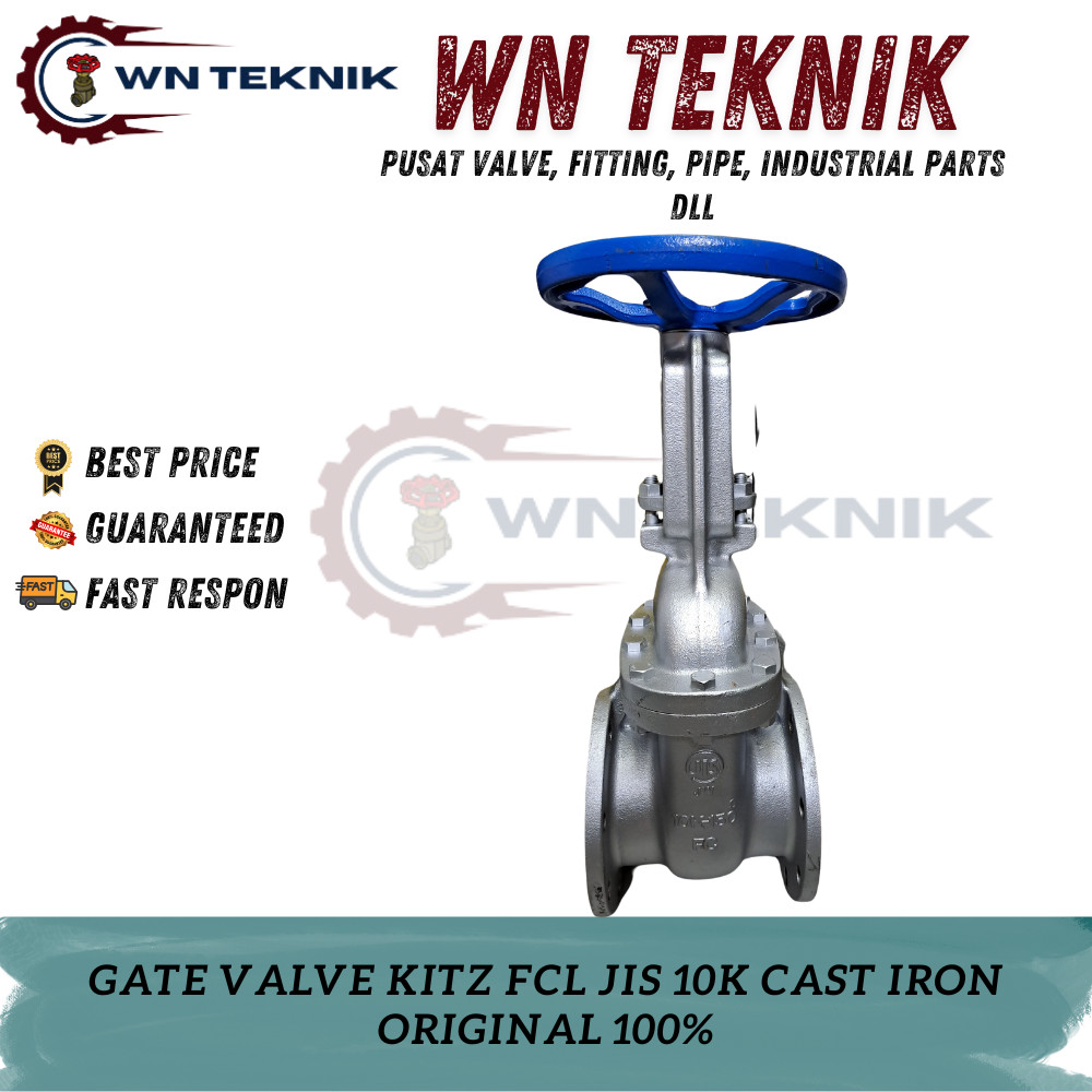 Jual GATE VALVE KITZ FCL 4" INCH JIS 10K CAST IRON ORIGINAL 100% | Shopee Indonesia