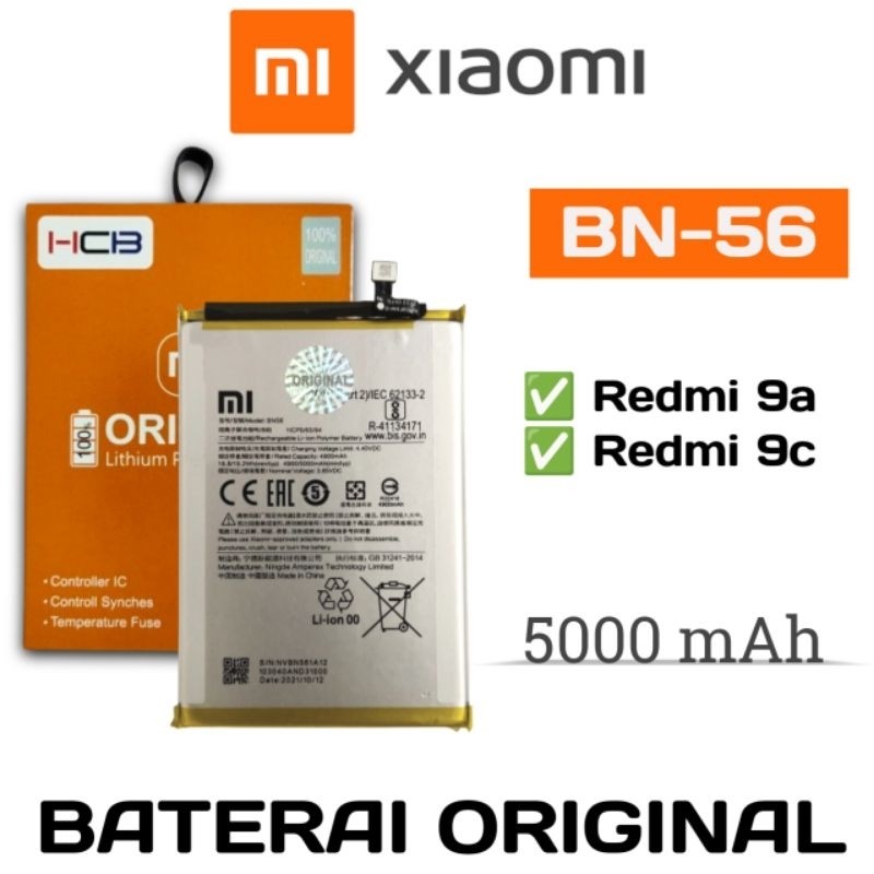 Jual BATERAI batre BN56 BN 56 XIAOMI REDMI 9A REDMI 9C - ORIGINAL 100% ...