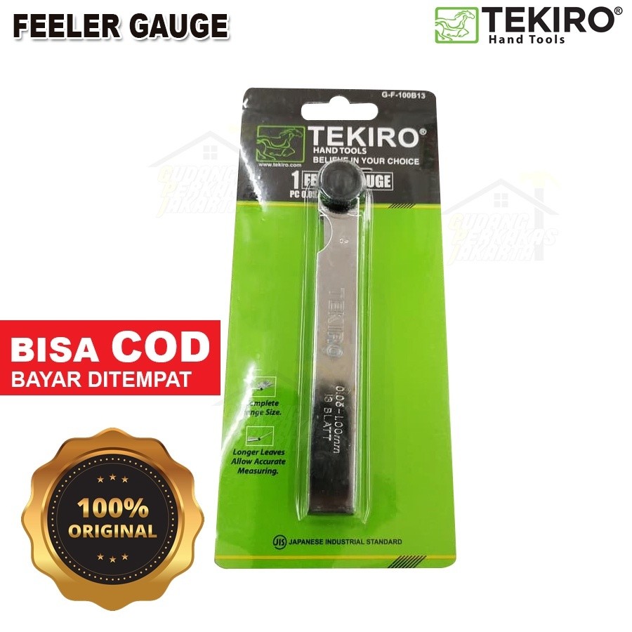 Jual TEKIRO Feeler Gauge 13 pcs Tekiro Puller Tekiro Fuller Tekiro ...
