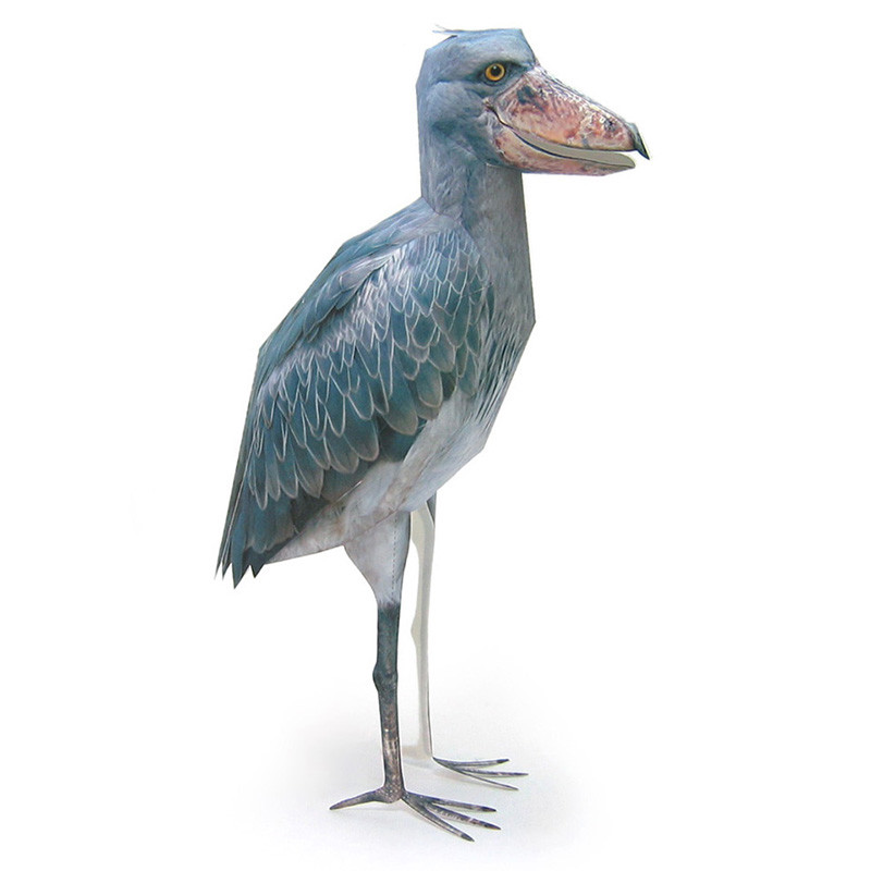 Jual Shoebill Bird Paper Model Origami Art Realistic Animal Mini Cute ...