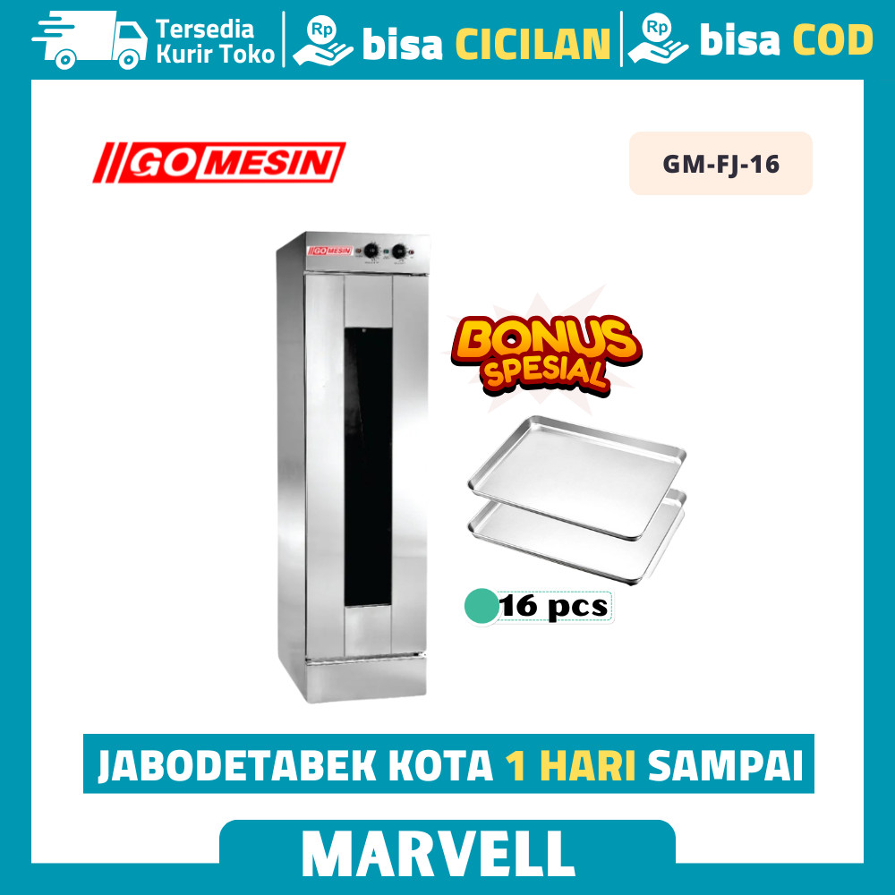 Jual Getra Fj 15c Proofer Roti Listrik 15 Tray Stainless Steel Garansi ...
