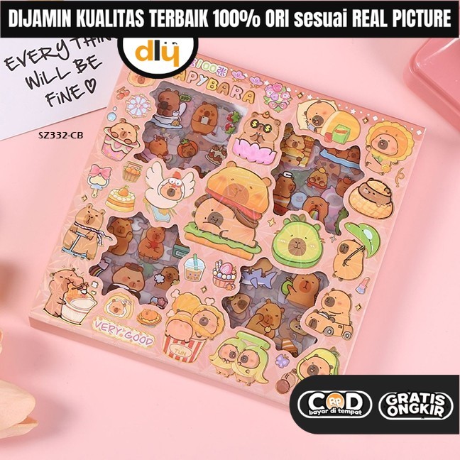 Jual DLY Mainan Sticker Tempel Capybara Labubu DIY Kreatifitas Anak ...