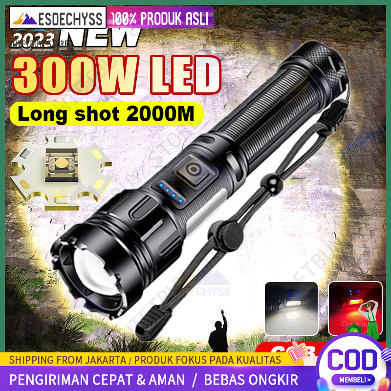 Jual Senter led super terang 80000 lumens senter super terang Rechargeable SUPER TERANG LED ...