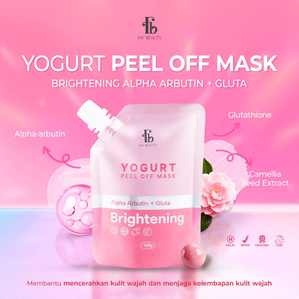 Jual FAV Beauty Yogurt Peel Off Mask | Acne Care Skin Barrier Firming ...