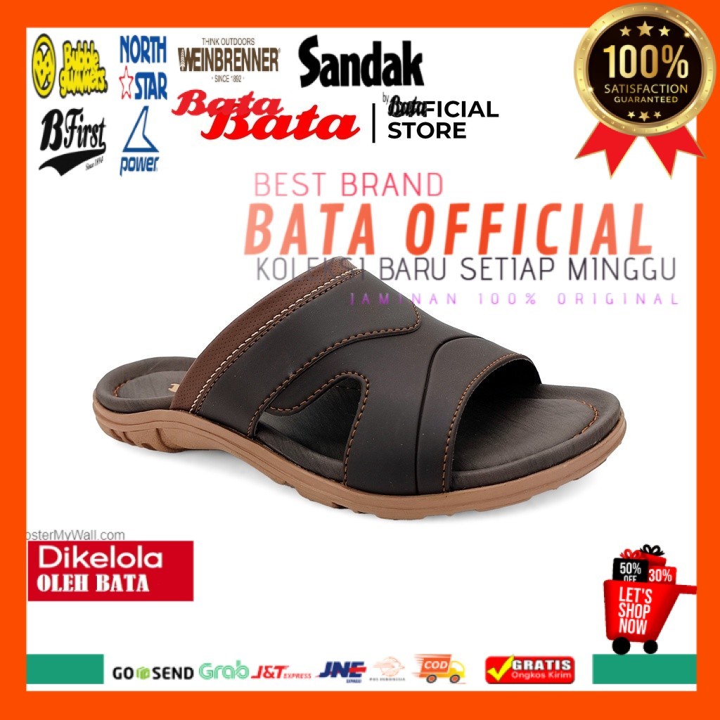 Jual BATA [Produksi Lokal] Sendal Pria Carlo - 8714113 | Shopee Indonesia