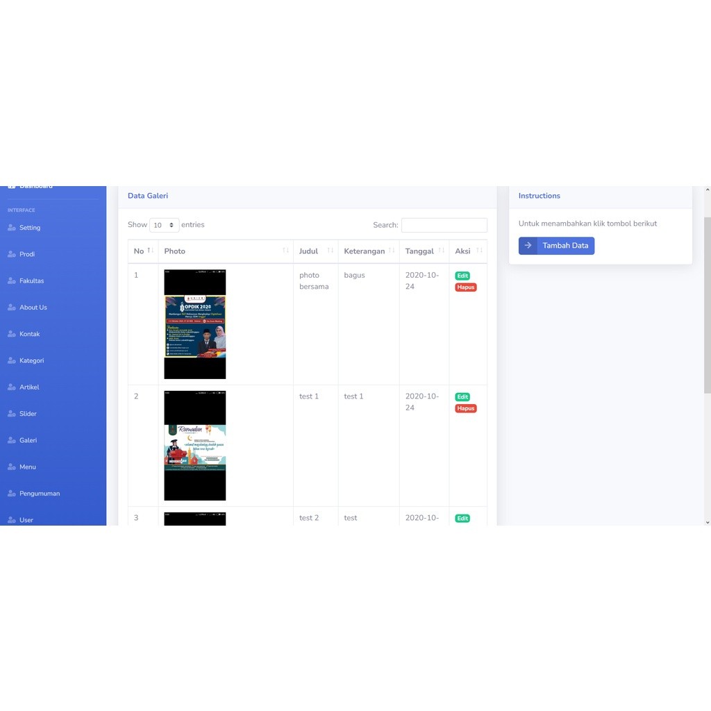 Jual source code Aplikasi Company Profile Berbasis Web (Codeigniter) | Shopee Indonesia