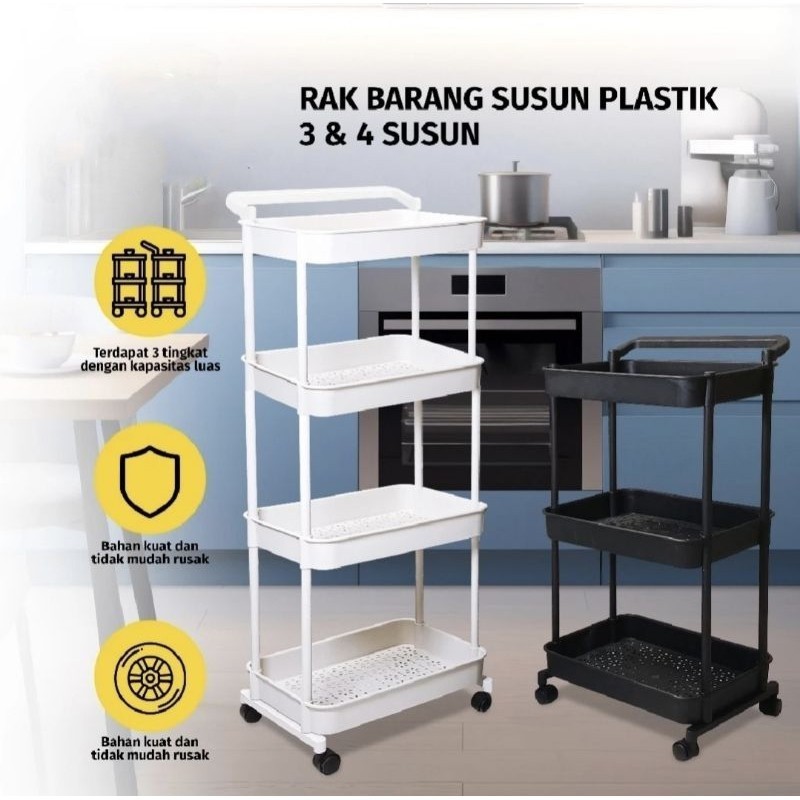 Jual Rak Troli Ruang Serbaguna Biru | Rak Troli Kamar Tidur yang Dapat ...