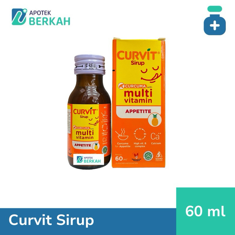 Jual Curvit Multivitamin Appetite Syrup 120 ml - Vitamin Penambah Nafsu ...