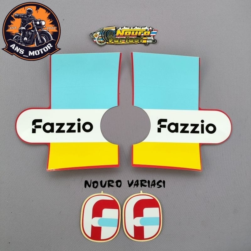 Jual Striping Yamaha fazzio 2022 2023 body merah list biru kuning body ...