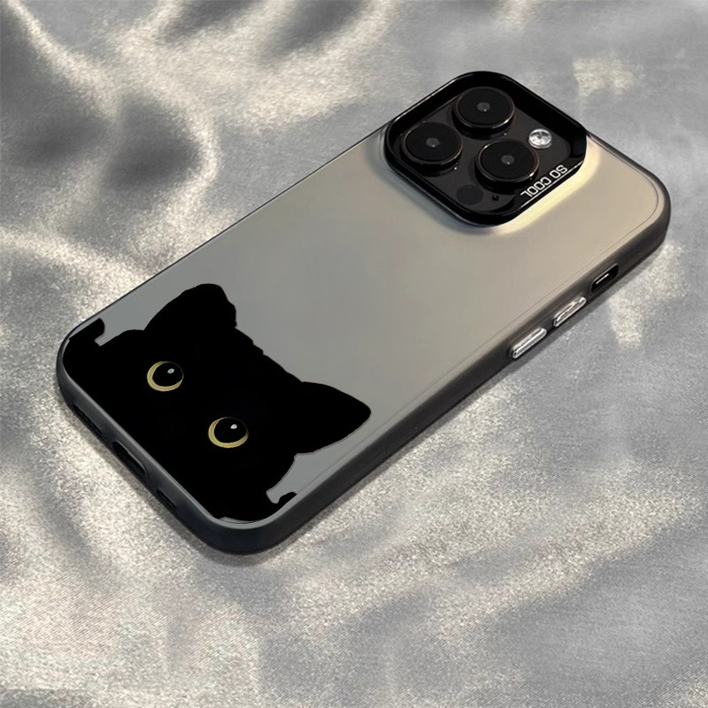 Jual CYK0036 Kucing hitam kecil case iPhone seri Kompatibel untuk case ...