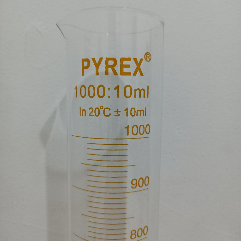 Jual Raisya Equipment Gelas ukur 1000 ml Pyrex Measuring Cylinder ...