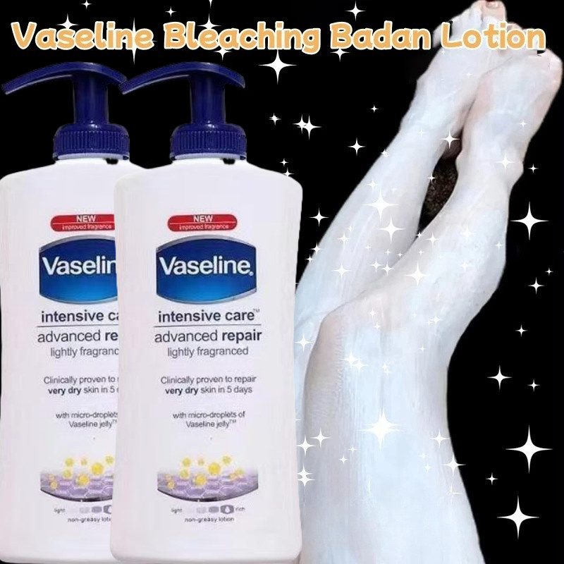 Jual 2 IN 1 Vaseline Bleaching Badan Pemutih Lotion 400 ML Whitening ...