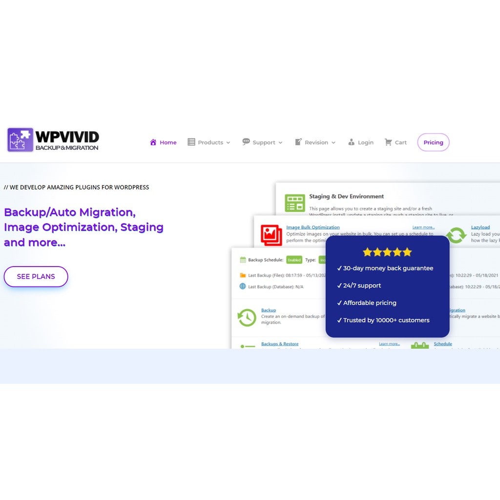 Jual WPvivid Lisensi Original Lifetime - Backup & Migration Pro, Image Optimization Pro, Staging ...