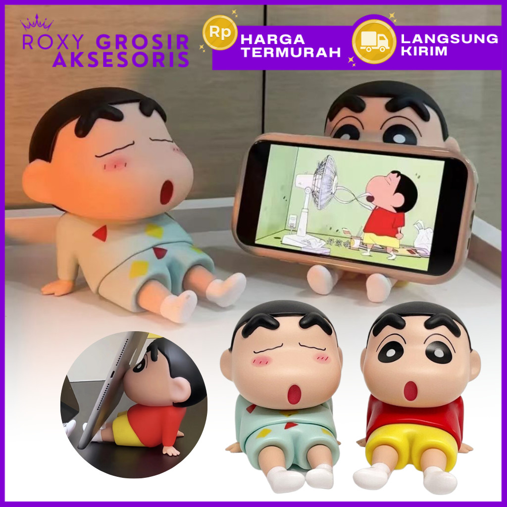 Jual Holder Hp Lazy Sinchan Ornamen Shincan Santai Lucu Dudukan ...