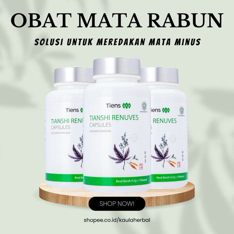 Jual (BIsa COD)Suplemen Tianshi Renuves Capsules Obat Mata Minus ...