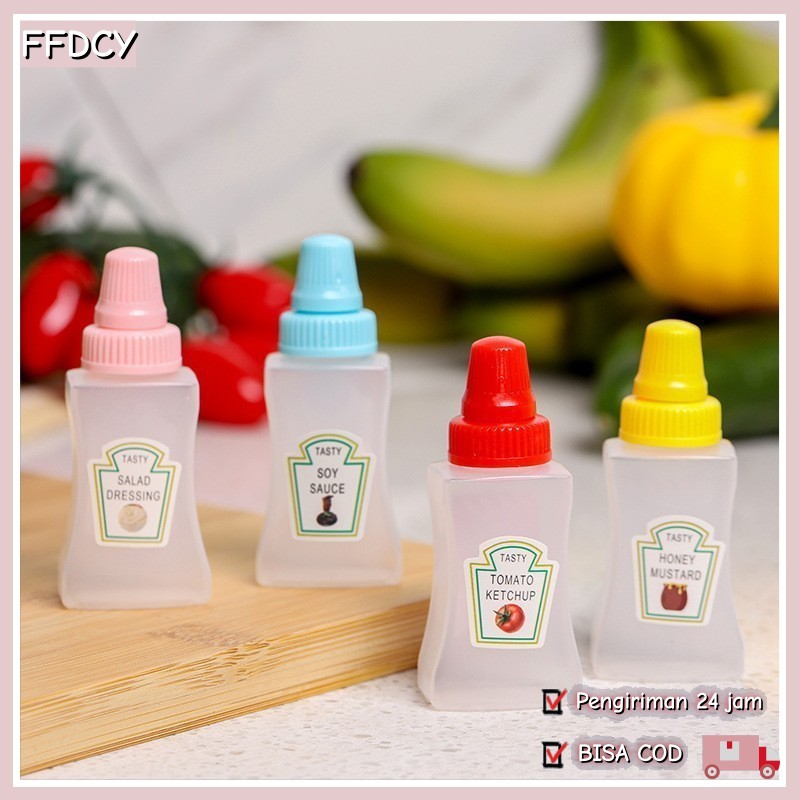 Jual (4pcs) Botol Saus Bento Mini / Botol Saos Tomat Sambal Kecap Selai ...