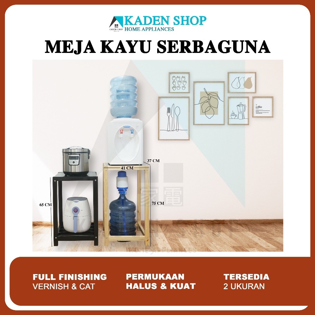 Jual Rak dispenser meja kayu serbaguna | Shopee Indonesia