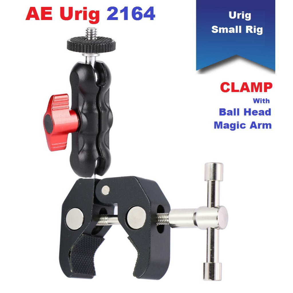 Jual AE URIG Super Clamp with Ball Head and Magic Arm | Shopee Indonesia