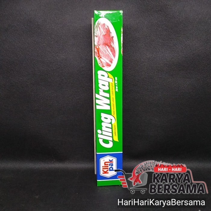 Jual PLASTIK PEMBUNGKUS MAKANAN KLIN PAK CLING WRAP 30M X 30CM | Shopee ...