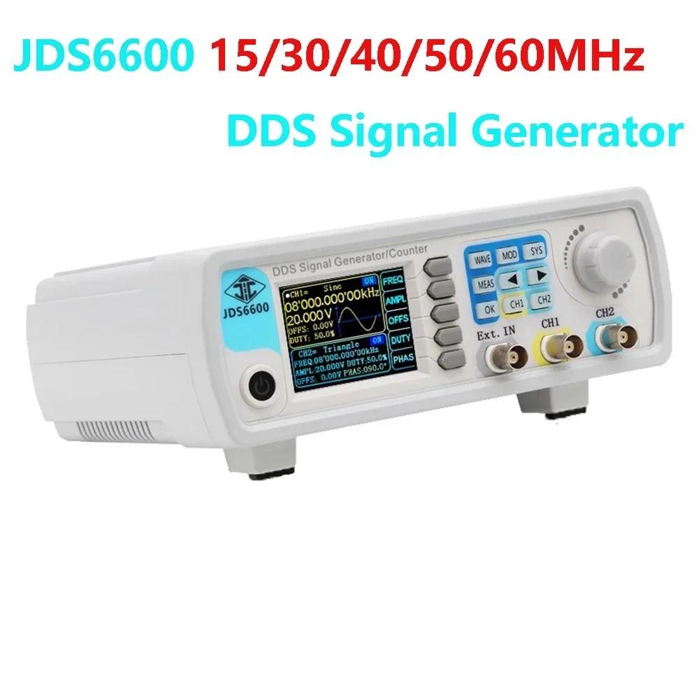 Jual JDS6600 15/30/40/50/60M Dual CH DDS Signal Generator/Source Frequency Meter Counter ...