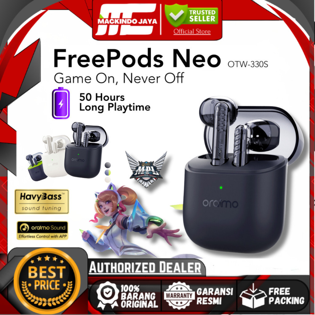 Jual Oraimo x MPL Mobile Legends TWS Freepods Neo OTW-330S Special ...