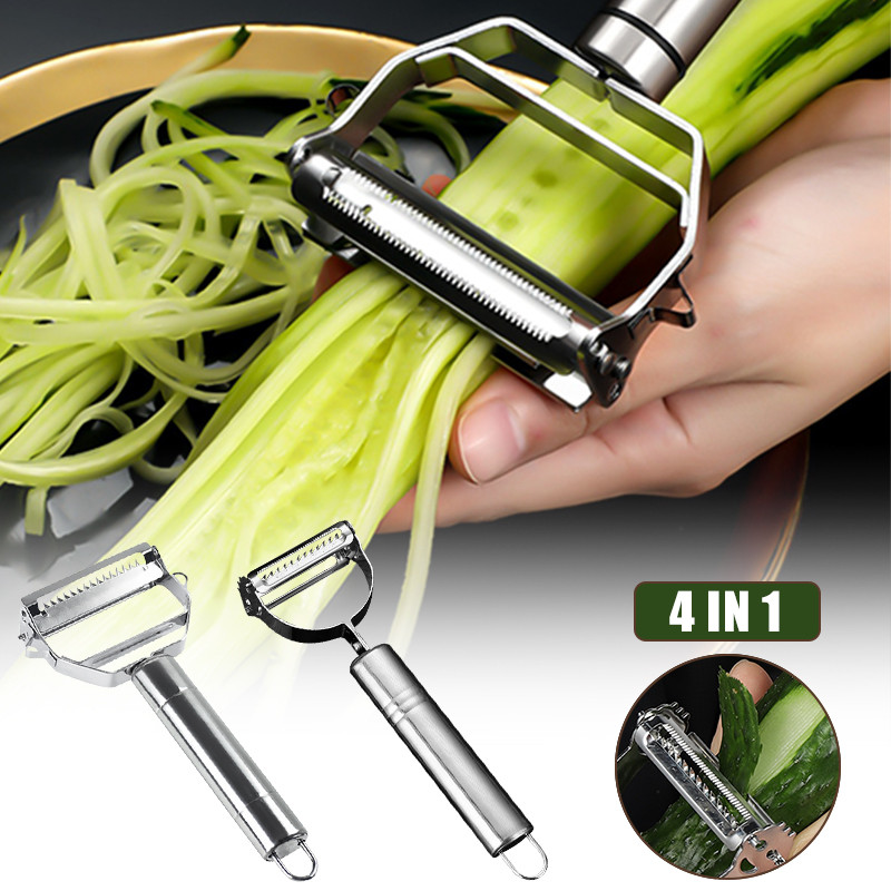 Jual 4 in 1 Fruit and Vegetables Peeler Multifunction Grater Julienne ...