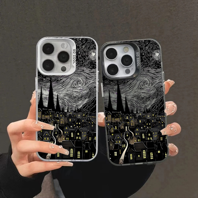 Jual Gedung retro case iPhone seri Kompatibel untuk case hp iPhone 11 ...