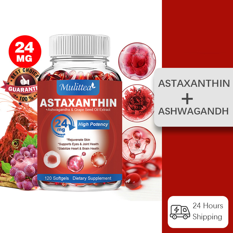 Jual Mulittea Astaxanthin Capsules for Maximum Cardiovascular Health ...
