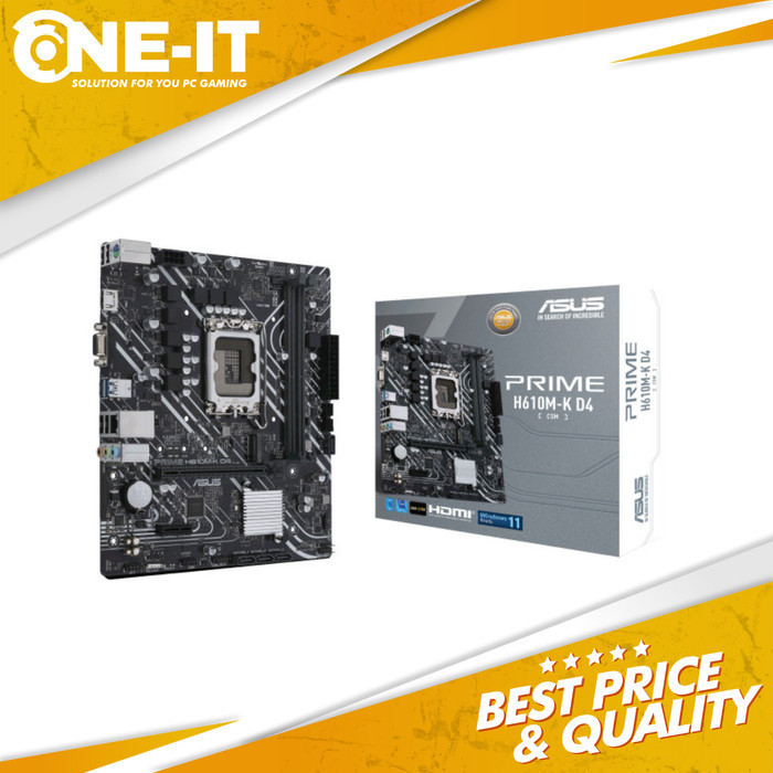 Jual Motherboard ASUS PRIME H610M-K D4-CSM Intel H610 LGA 1700 mic-ATX DDR4 | Shopee Indonesia